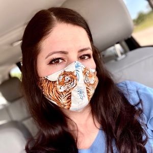 Other | Tiger Fabric Face Mask W Filter Pocket Nose W | Poshmark